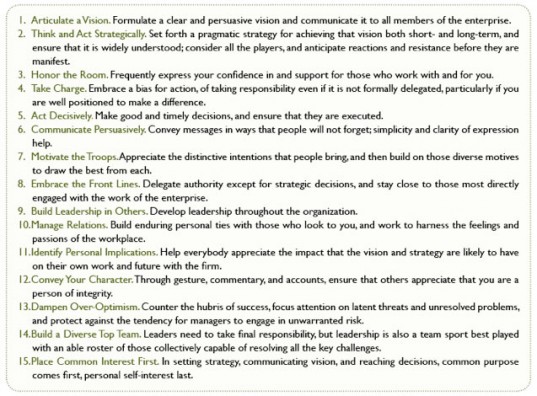 The Leader’s Checklist - The European Business Review