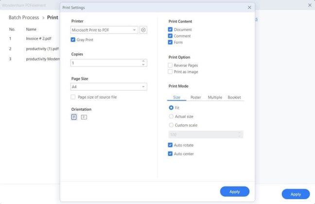 How to Print Multiple PDFs At Once With PDFelement - The European ...