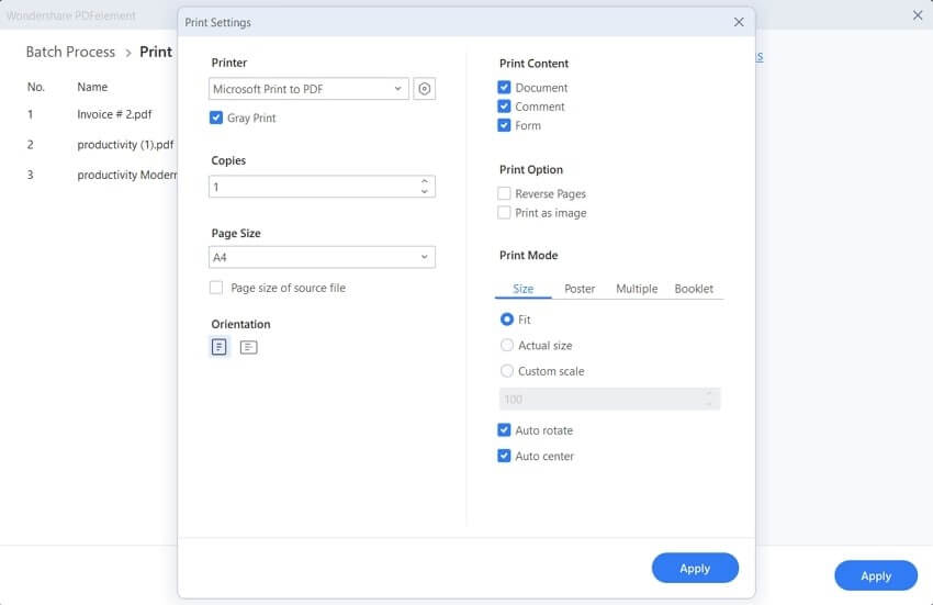 How to Print Multiple PDFs At Once With PDFelement - The European ...