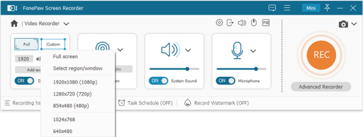 Best Free Screen Recorder for Windows 10 Recommended - FonePaw Screen ...