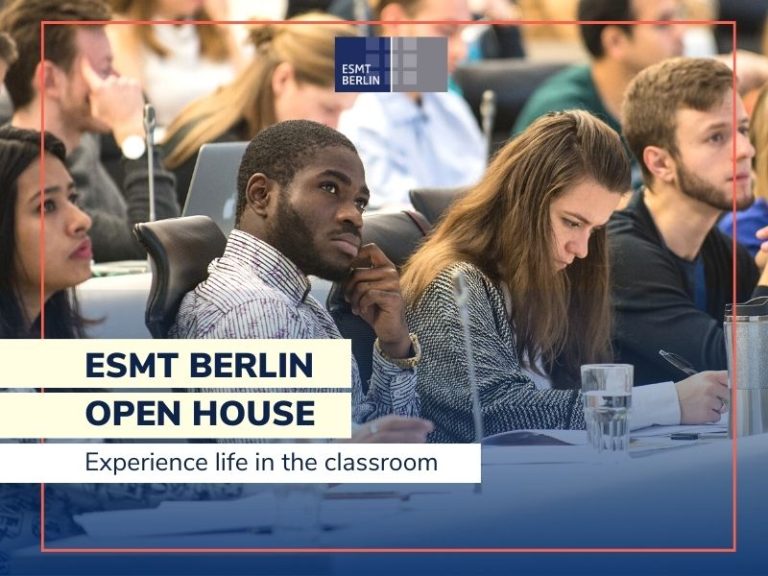 ESMT Berlin - Open house: ESMT MBA and Master Programs - The European Business Review