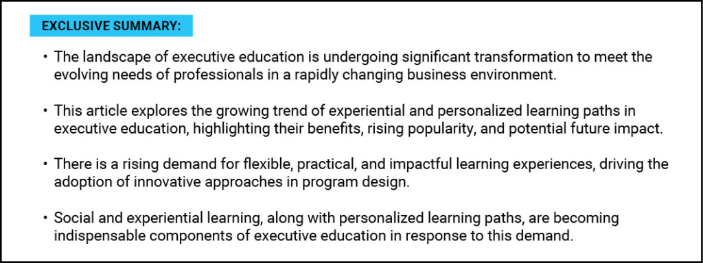 Innovative Learning Paths Revolutionizing Executive Education: Insights ...